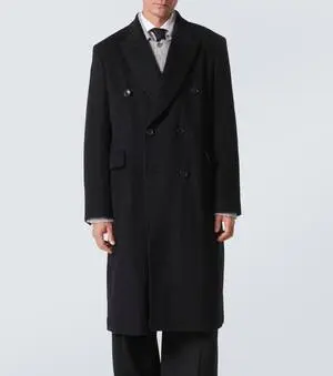 Our Legacy Whale Double-breasted Mohair-blend Coat