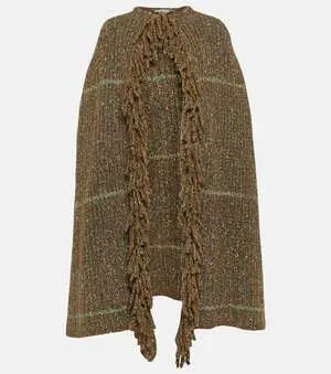 Stella McCartney Fringed Poncho - Multicoloured