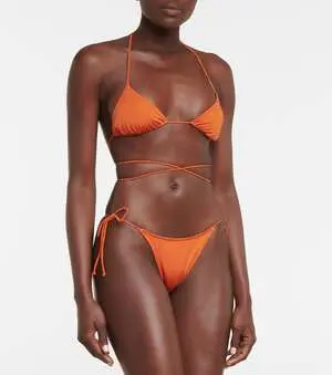 TROPIC OF C Praia Bikini Bottoms - Orange
