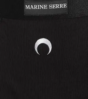 MARINE SERRE Ribbed-knit Stretch-cotton Briefs