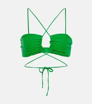 Jade Swim Livi Cutout Bikini Top - Green