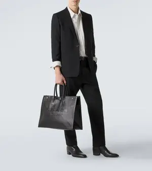 Saint Laurent Rive Gauche Leather Tote Bag