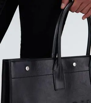 Saint Laurent Rive Gauche Leather Tote Bag
