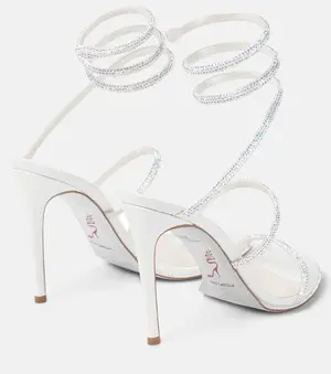 Rene Caovilla Cleo Embellished Leather Sandals