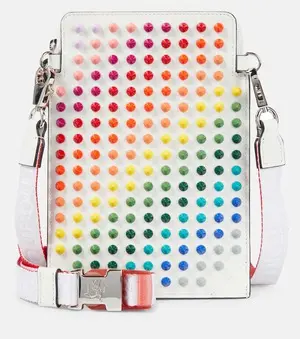CHRISTIAN LOUBOUTIN Loubilab Phone Pouch Crossbody Bag - White