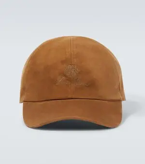Loro Piana Suede Baseball Cap - Brown