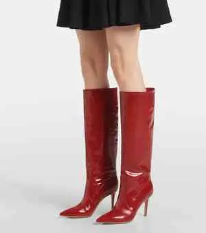 GIANVITO ROSSI Patent Leather Knee-high Boots