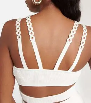 Simkhai Liana Ribbed Crop Top