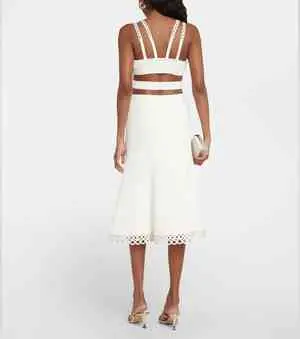 Simkhai Liana Ribbed Crop Top