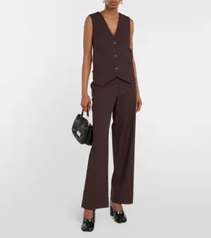 SIR. Guillaume Pinstripe Trousers - Brown