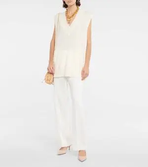 GIANVITO ROSSI Ribbon Sling Leather Slingback Pumps