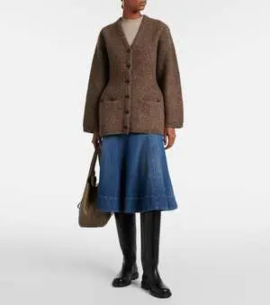 Co Wool-blend Tweed Cardigan