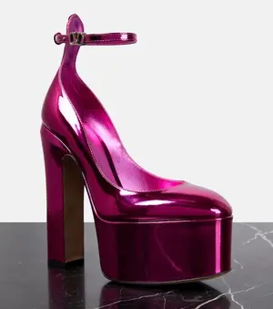 Valentino Garavani Leather Platform Pumps