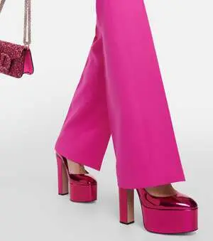 Valentino Garavani Leather Platform Pumps