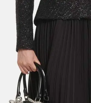 SELF-PORTRAIT Boucle Chiffon Midi Dress