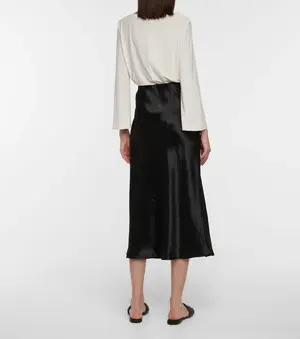 Max Mara Alessio Satin Midi Skirt