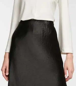 Max Mara Alessio Satin Midi Skirt