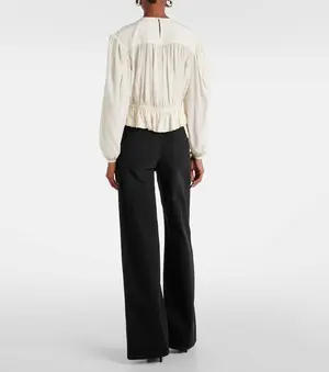 Isabel Marant Étoile Gelina Crepe De Chine Blouse - White