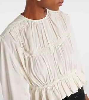 Isabel Marant Étoile Gelina Crepe De Chine Blouse - White
