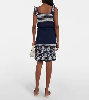 Anna Kosturova Striped Crochet Top