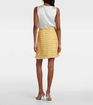 Giambattista Valli Fringed Boucle Miniskirt
