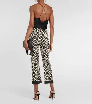Max Mara Nereo Printed Cropped Pants
