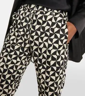 Max Mara Nereo Printed Cropped Pants