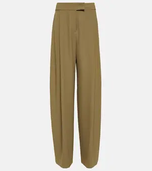 THE SEI Pleated Wide-leg Trousers - Brown