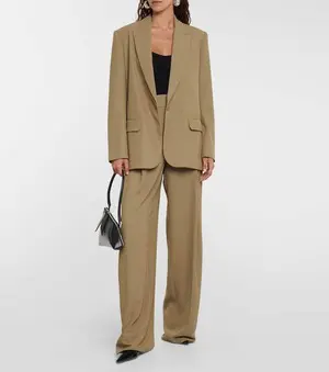 THE SEI Pleated Wide-leg Trousers - Brown