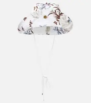 Erdem Floral Bucket Hat - Multicoloured