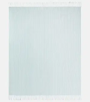 Loro Piana Pinstriped Cashmere Throw