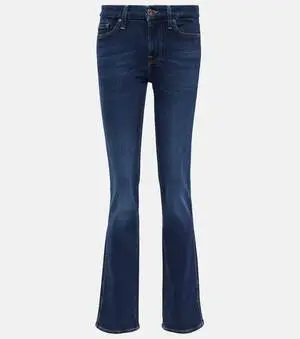 7 For All Mankind Kimmie Mid-rise Straight Jeans