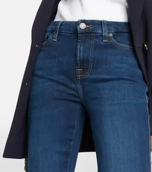 7 For All Mankind Kimmie Mid-rise Straight Jeans