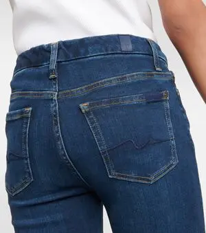 7 For All Mankind Kimmie Mid-rise Straight Jeans