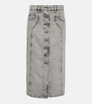 MARANT ETOILE Vandy Denim Midi Skirt