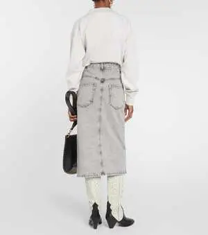 MARANT ETOILE Vandy Denim Midi Skirt