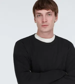 TOM FORD Long-sleeve Cotton-blend T-shirt - Black