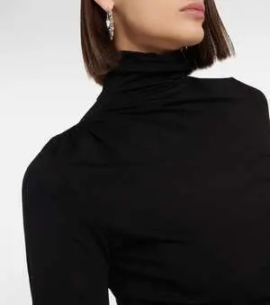MARANT ETOILE Lou Jersey Turtleneck Top