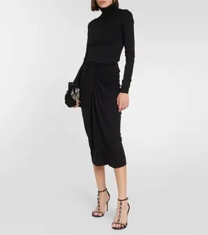 MARANT ETOILE Lou Jersey Turtleneck Top