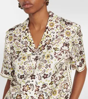 Tory Burch Printed Silk Shirt