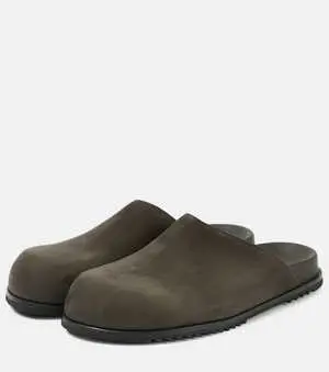 Rick Owens Granola Leather Slides - Brown