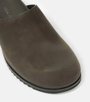 Rick Owens Granola Leather Slides - Brown