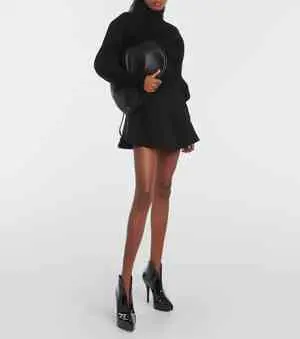 Alaïa Le Cour Leather Clutch