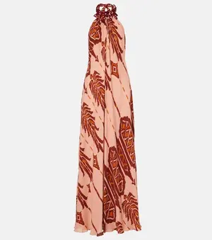 Johanna Ortiz Printed Silk Gown