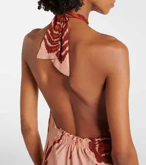 Johanna Ortiz Printed Silk Gown