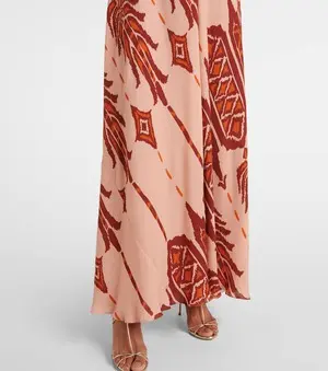Johanna Ortiz Printed Silk Gown