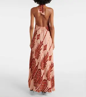 Johanna Ortiz Printed Silk Gown
