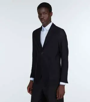 Giorgio Armani Icon Single-breasted Blazer - Black