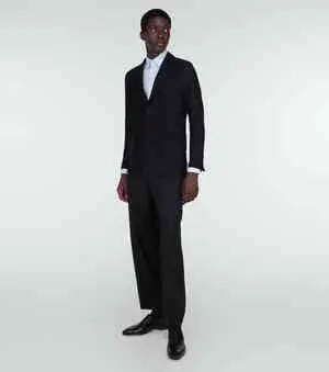 Giorgio Armani Icon Single-breasted Blazer - Black