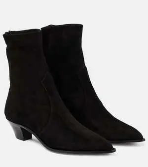 AQUAZZURA Brunswick Suede Ankle Boots